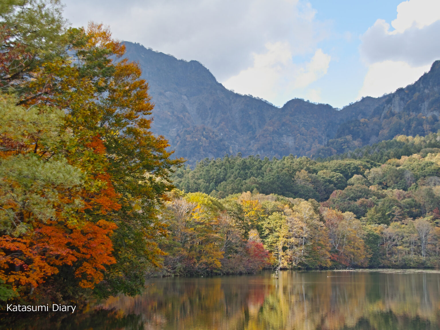 戸隠高原 鏡池の紅葉リフレクション 2025年見頃時期と色づき状況･アクセスと駐車場･交通規制 長野県長野市 | カタスミ日記